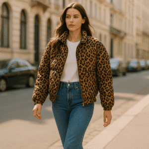 How to Style a Leopard Quilted Jacket for Spring - Bellencia