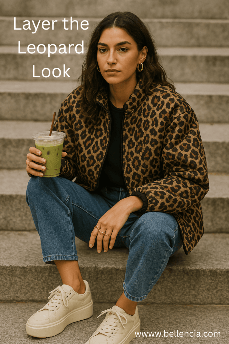 How to Style a Leopard Quilted Jacket for Spring - Bellencia