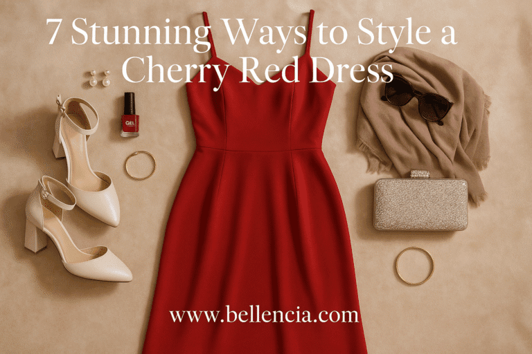 7 Stunning Ways to Style a Cherry Red Midi Dress - Bellencia