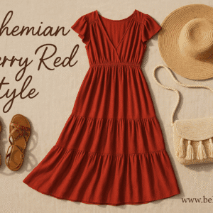 7 Stunning Ways to Style a Cherry Red Midi Dress - Bellencia