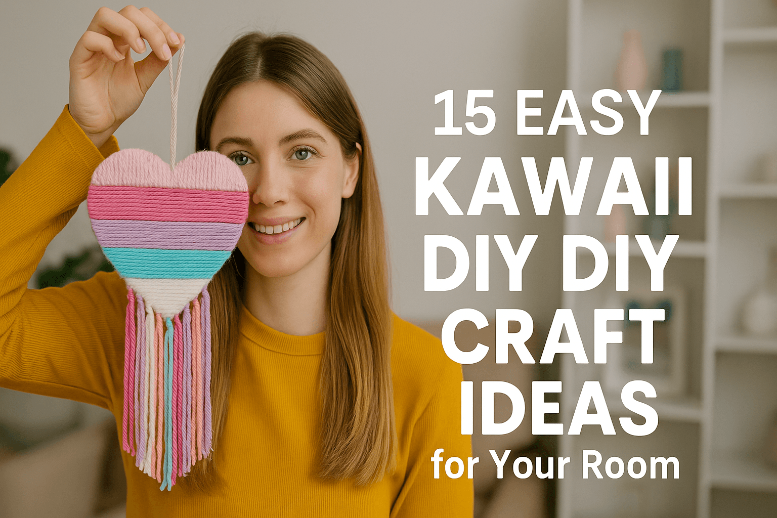 15 Easy Kawaii DIY Craft Ideas for Your Room - Bellencia