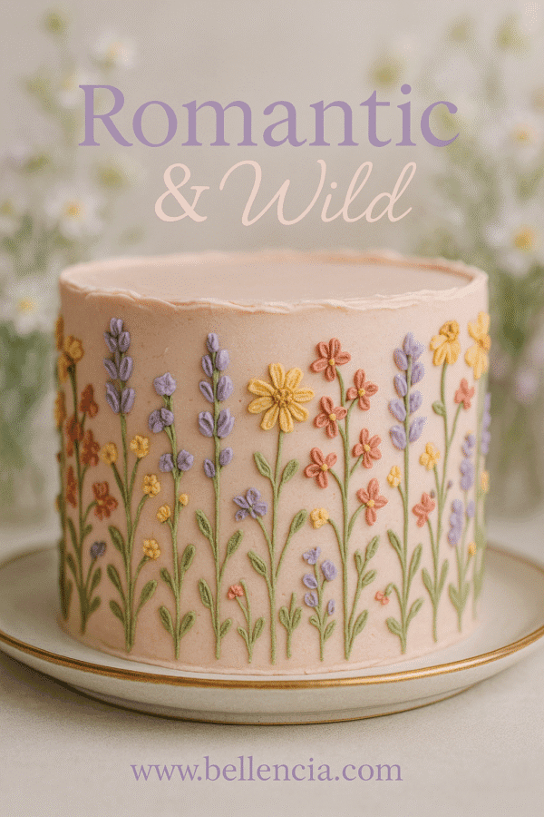 Wildflower Wedding Cakes That Bloom with Style - Bellencia